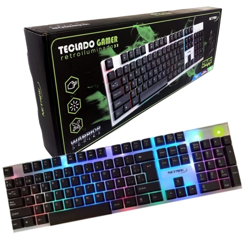 Teclado Gamer Retroiluminado Warrior Series Zakro Netmak Rgb – Almacen ...